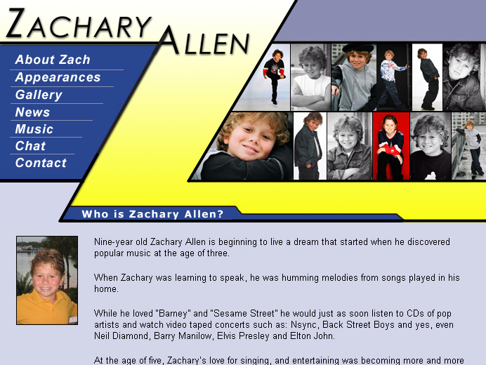 Ross Robbins Web Presence - Projects - Zachary Allen